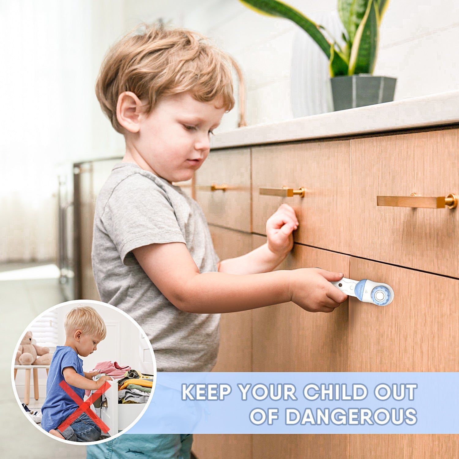 3 Pack Cabinet Locks for Babies – BabyBond