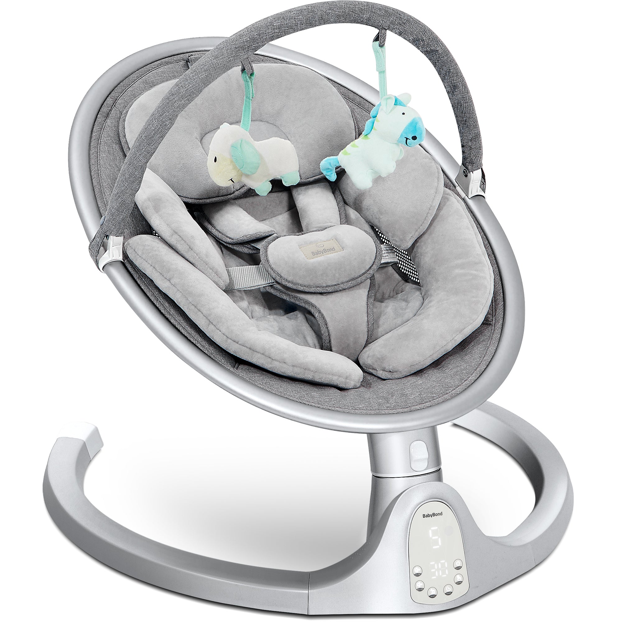 Baby Swing Infant Swing Electric Toddler Baby Rocker Portable for Newb ...